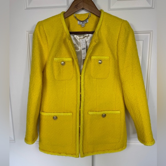 J. Crew | Jackets & Coats | J Crew Tweed Long Lady Jacket In Woolblend ...